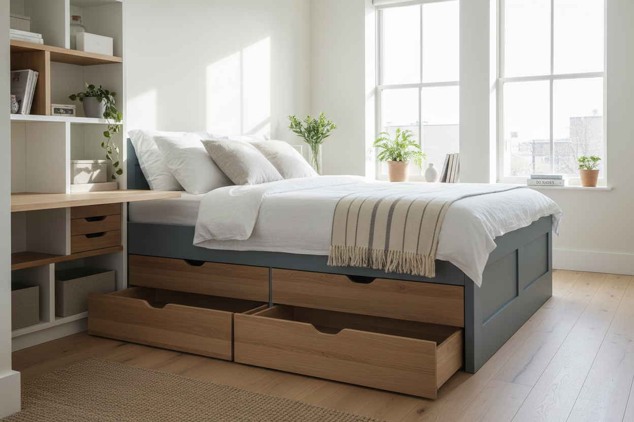 Maximize Space: The Expert Guide to IKEA Bed Bases with Storage – HOMSEE