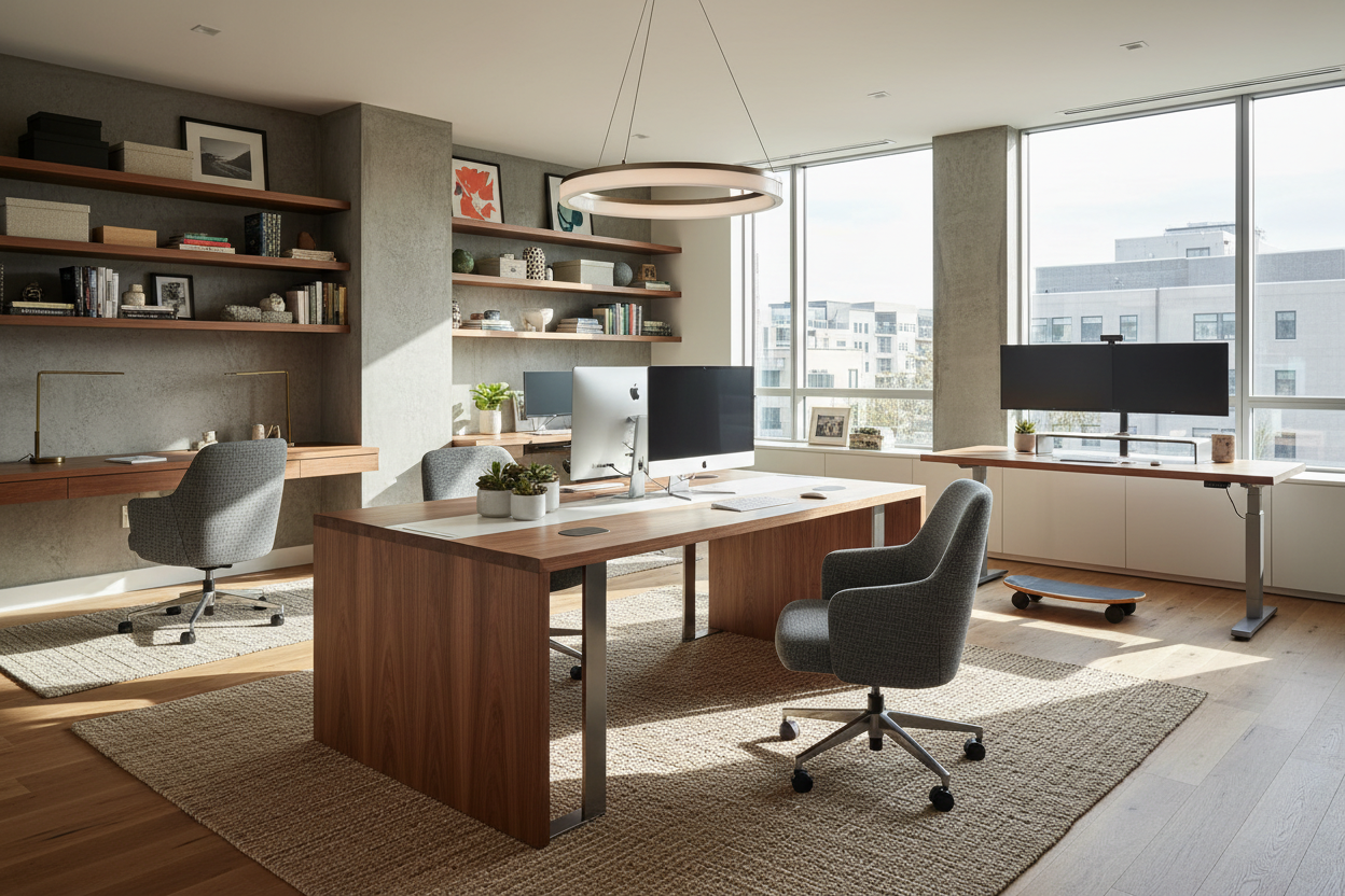 Elevate Your Home Office With A Statement Work Island – HOMSEE
