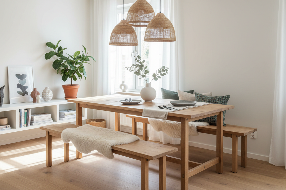 The Secret to Styling a Dining Table and Bench IKEA Correctly – HOMSEE