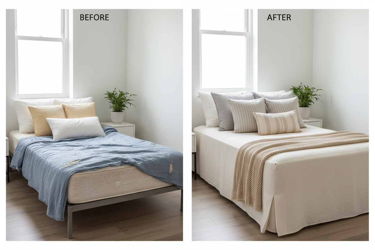 Is Your Twin Bed an Eyesore? Here is How a Slipcover Transforms It – HOMSEE